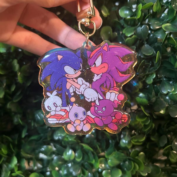 Sonic 2.5 Inch Keychain - Etsy