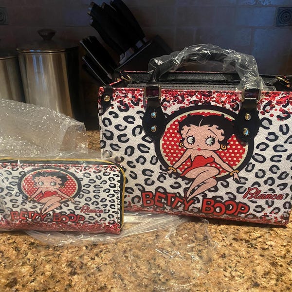 Betty Boop Cartoon Women Leather Handbag,betty Boop Wallet,custom ...