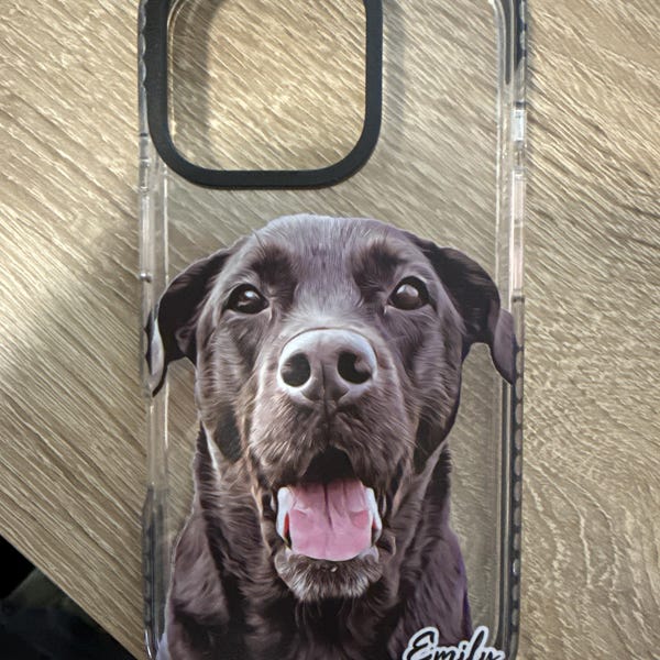 Custom Dog Phone Case, Custom Pet Illustrated Phone Case, Dog iPhone ...