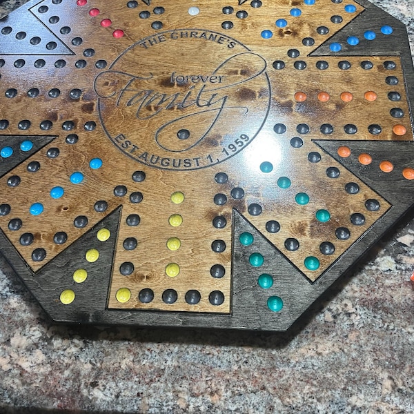 Texas Edition Wooden Wahoo Board Game With Dice and Marbles, Free ...