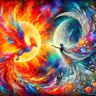 Ice Phoenix Download, Ice Phoenix Instant Downloadable Wallpaper ...