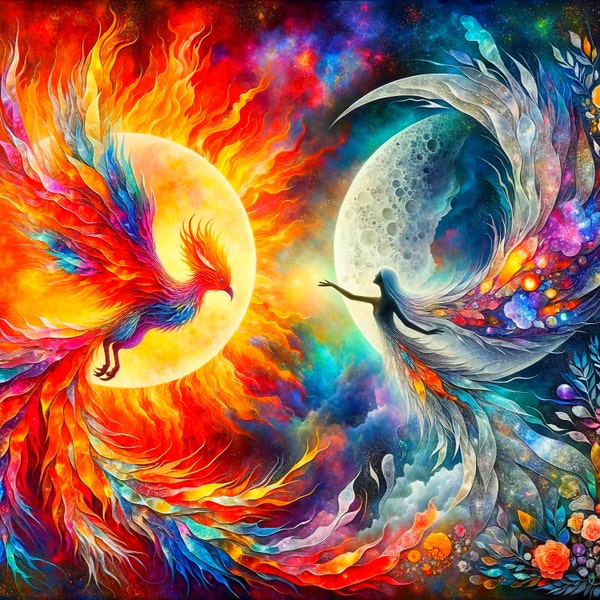 Water Phoenix Download, Water Phoenix Instant Downloadable Wallpaper ...