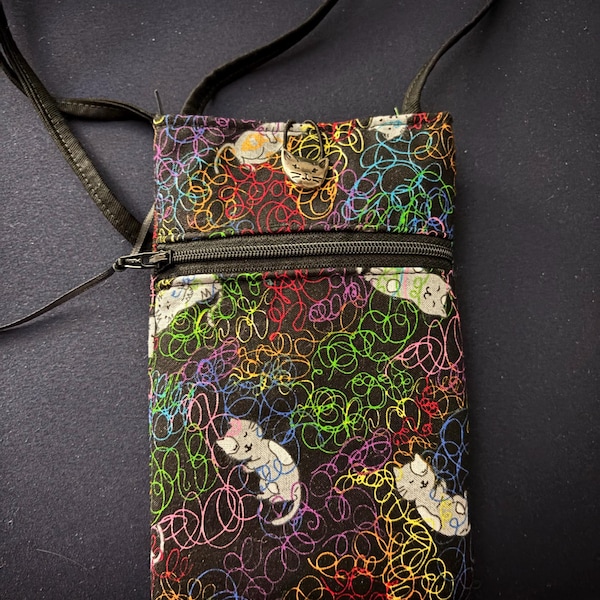 3-pocket Cell Phone Bag, Crossbody Phone Tote, Phone Purse, iPhone ...