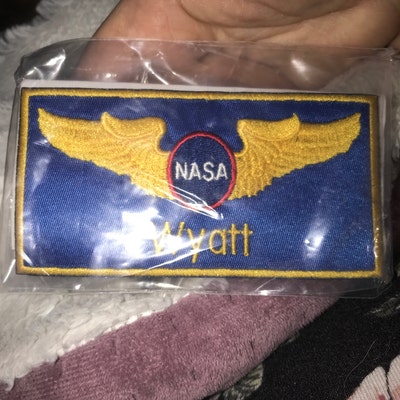 Astronaut Costume Custom Name Embroidered Patch Astronaut Cosplay Iron ...