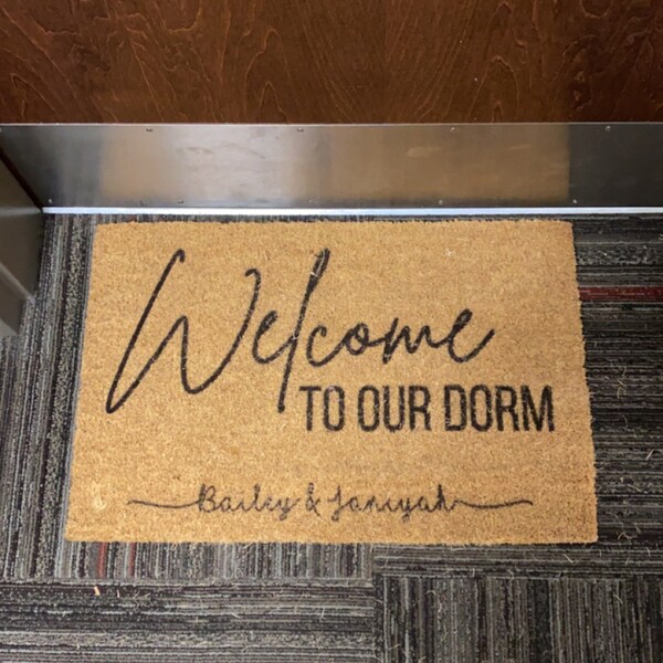 Doormat for Dorm, Personalized Dorm Doormat, Dorm Decor for College ...