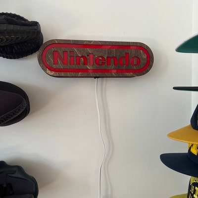 Nintendo Lamp End Table or Wall Mounted Beautiful Vibrant Acrylic and ...