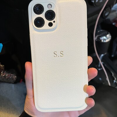 Personalised Name Texture Leather iPhone Case Custom Phone - Etsy Canada