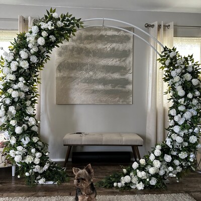 Greenery Arch Flower Wedding Backdrop Decor White Flower - Etsy