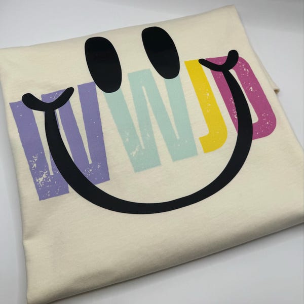 WWJD Smiley Face PNG Summer Png Smiley Face Sublimation Trendy Shirts ...