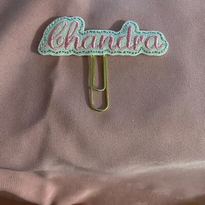 Name Clip Name Paperclip Name Paper Clip Personalized Clip Planner ...