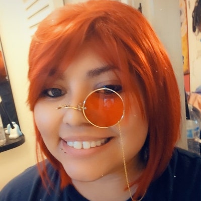 Red Lens Glasses for Women, Vampire Aesthetic Monocle for Men, Gothic ...