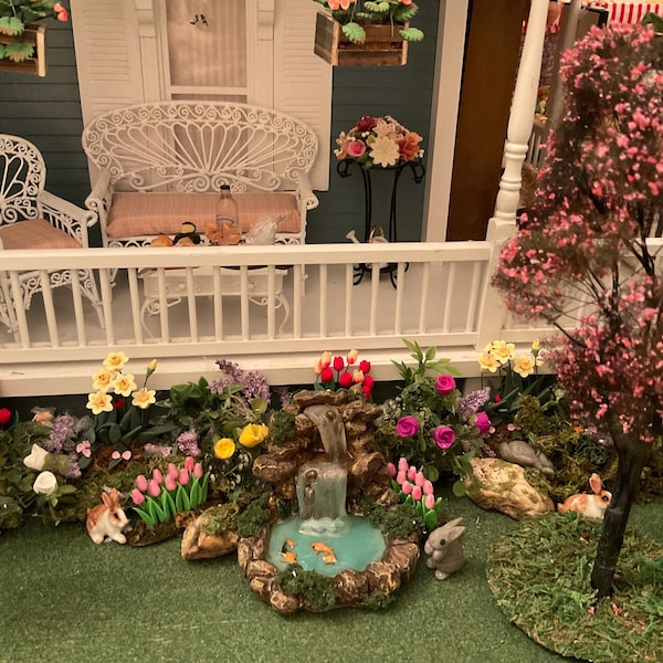 Miniature Rustic Outhouse Scene, Fairy Garden Scene, Gnome Garden Scene ...