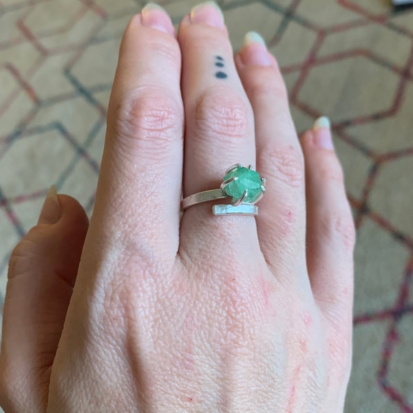 Pendant Setting, Sterling Silver 5 Prong 20 Gauge Wire Claw Setting for ...