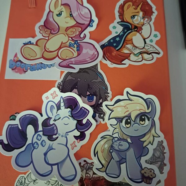 Mane Six Ponies Glossy Vinyl Stickers - Etsy