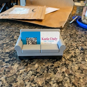 Couch/sofa Style Business Card Holder Loyalty Punch Card - Etsy