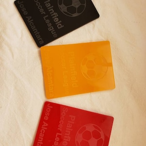 Fencing Referee Card Pack, Personalized Set of Yellow, Red, and Black ...