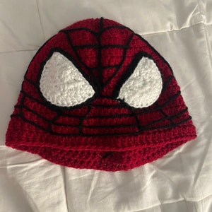Black Spiderman Miles Morales Into the Spider-verse Hat Crochet Spider ...