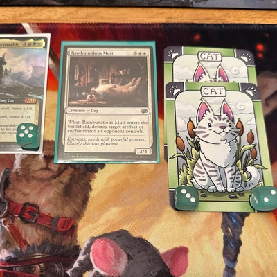 5 of Each Rin and Seri // Cat and Dog Tokens for Magic the Gathering - Etsy