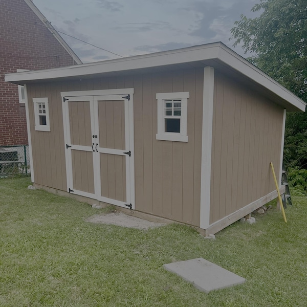 Backyard Office Plans 14x20 - She Shed - Man Cave Plans - Instant PDF ...