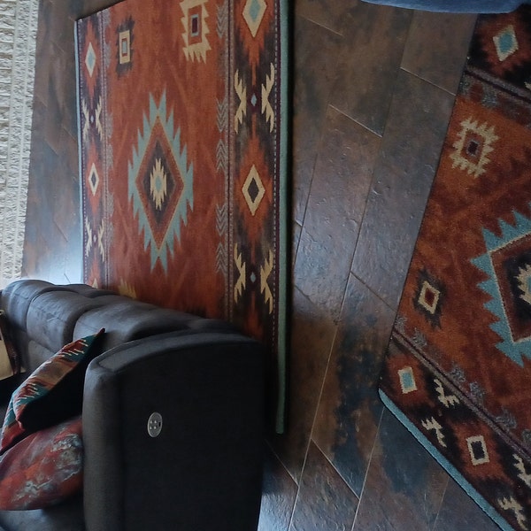 Rustic Rug, Rustic Area Rug, Rustic Decor, Rustic Home Decor, Rustic ...