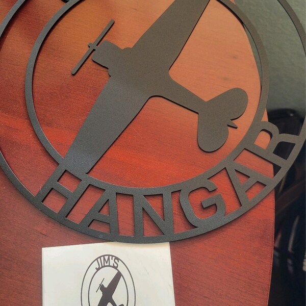 Airplane Hangar Sign, Personalized Pilot Name Sign, Custom Aviation ...