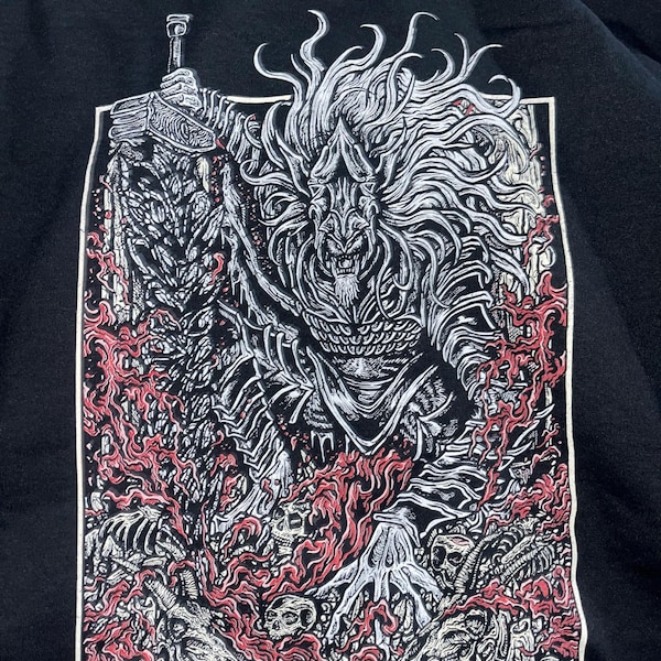 Drippy Souls Berserker Guts Cursed Armor Grim Hooded Sweatshirt - Etsy