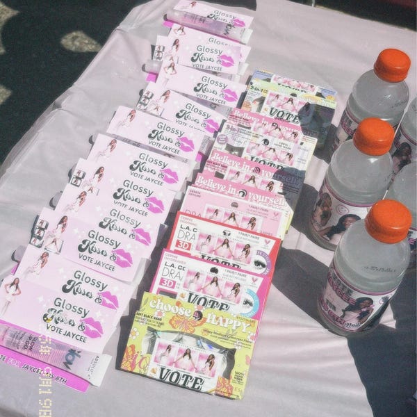 10 Candy Card Campaign Bundle Templates, Editable Homecoming Election ...