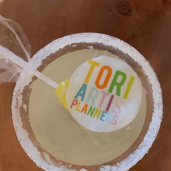 Edible Drinkable Image Photo Logo Drinks Toppers 2 Dozen 24 per Set ...