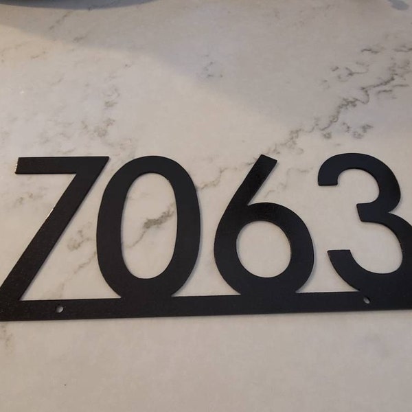 Modern Metal House Number Sign | Custom Address Numbers | Style A10. - Etsy