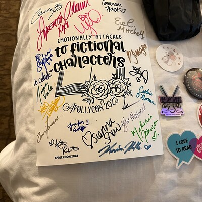 Apollycon 2024 VENDOR Book Poster for Signatures Author Signature ...