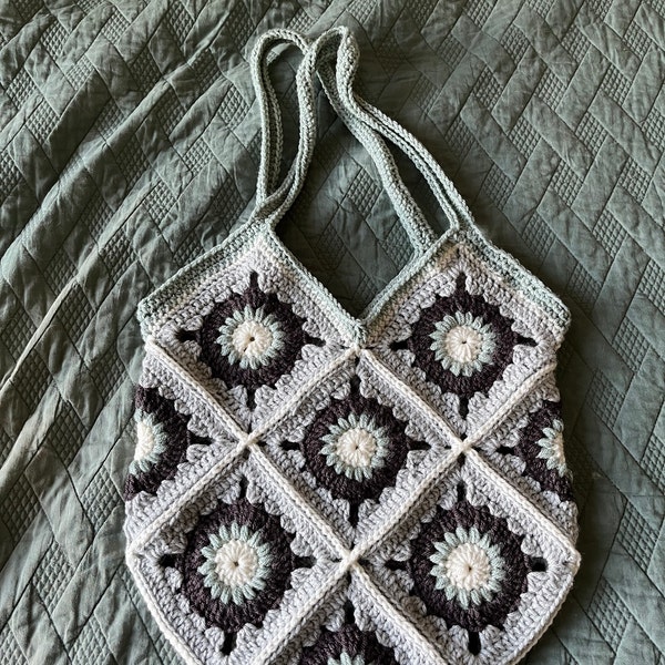 Hannah Tote Bag Pattern PDF - Digital Download - Granny Square Crochet ...