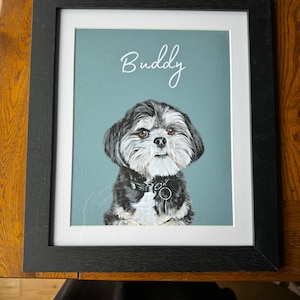 Custom Pet Portraits Using Pet Photo Personalized Digital Dog Portraits ...