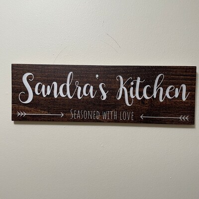 Kitchen Sign, Kitchen Decor, Custom Sign, Kitchen Signs Decor ...