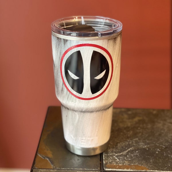 Distressed Deadpool Tumbler - Etsy
