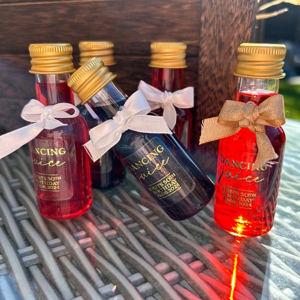 Dancing Juice Stickers for Wedding Favours Wedding Favor Favour ...