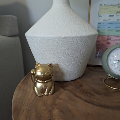 Ceramic Lucky Cat Set Lucky Cats for Luck, Happiness, Wealth and ...