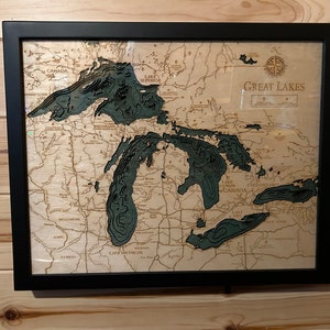 Puerto Rico Wood Carved Topographic Depth Chart / Map - Etsy