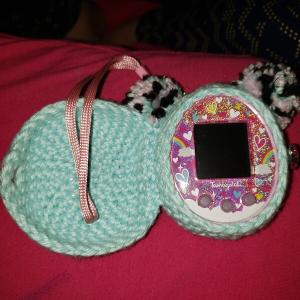 Tamagotchi Case With Pom Pom Ears, Tamagotchi Case, Tamagotchi Cover ...