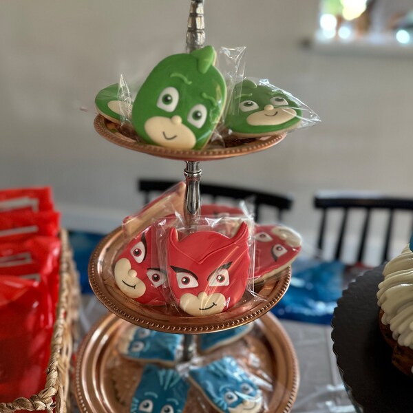 Pj Mask Cookies - Etsy