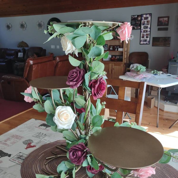 Hand Crafted Three Tier Cake Stand: Tree of Life Design - Etsy
