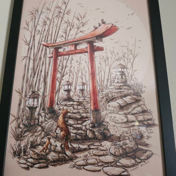 Spirit of the Forest FOREX (foamex) Print of a Black and White ...