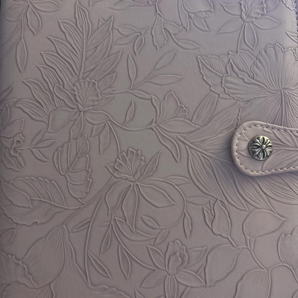 Embossed A5 Leather Planner Green,custom Leather Binder Journal ...