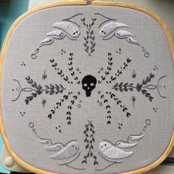 Elven Cottagecore Dagger Hand Embroidery , Fae King Queen Dagger , Hand ...