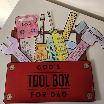 Fathers Day Bible Craft A Godly Dads Tackle Box, Sunday School Bible ...