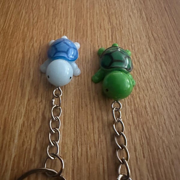 Cute Little Turtle Keychain - Etsy
