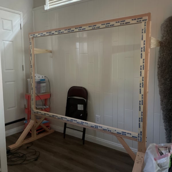 Wooden Free-standing Frame for Rug Tufting Pine Strong and Stable, Two ...