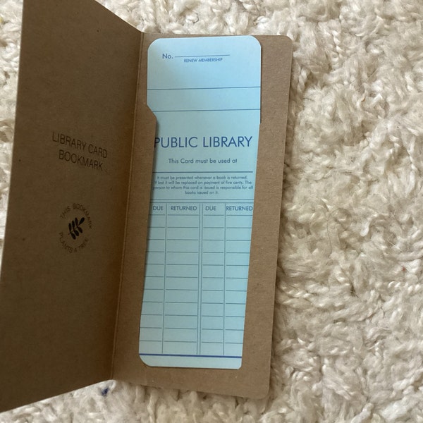 Old Fashioned Vintage Public Library Card Bookmark - Etsy