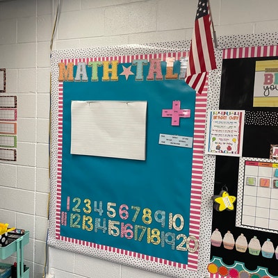 Boho Classroom Calendar Bulletin Board Set Pocket Chart Calendar Cards ...