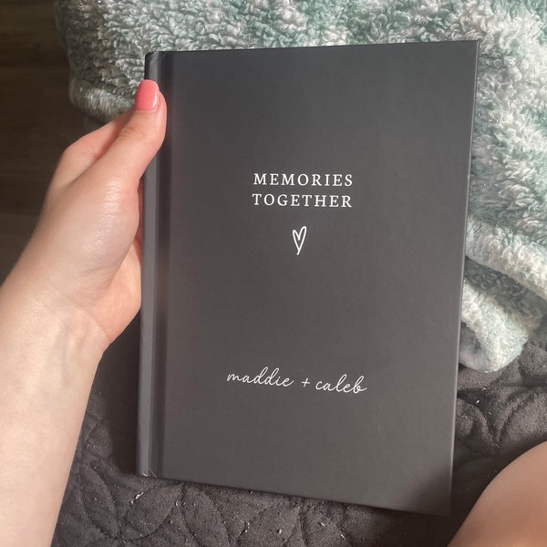 Personalized Couple Notebook- Custom Paper Anniversary Gift- Our First ...