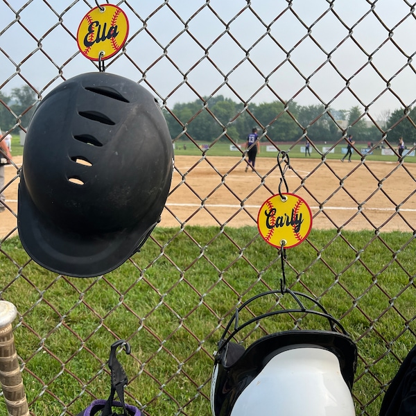 Softball/baseball Helmet Holders. Fully Customizable. Sports Team Gifts ...
